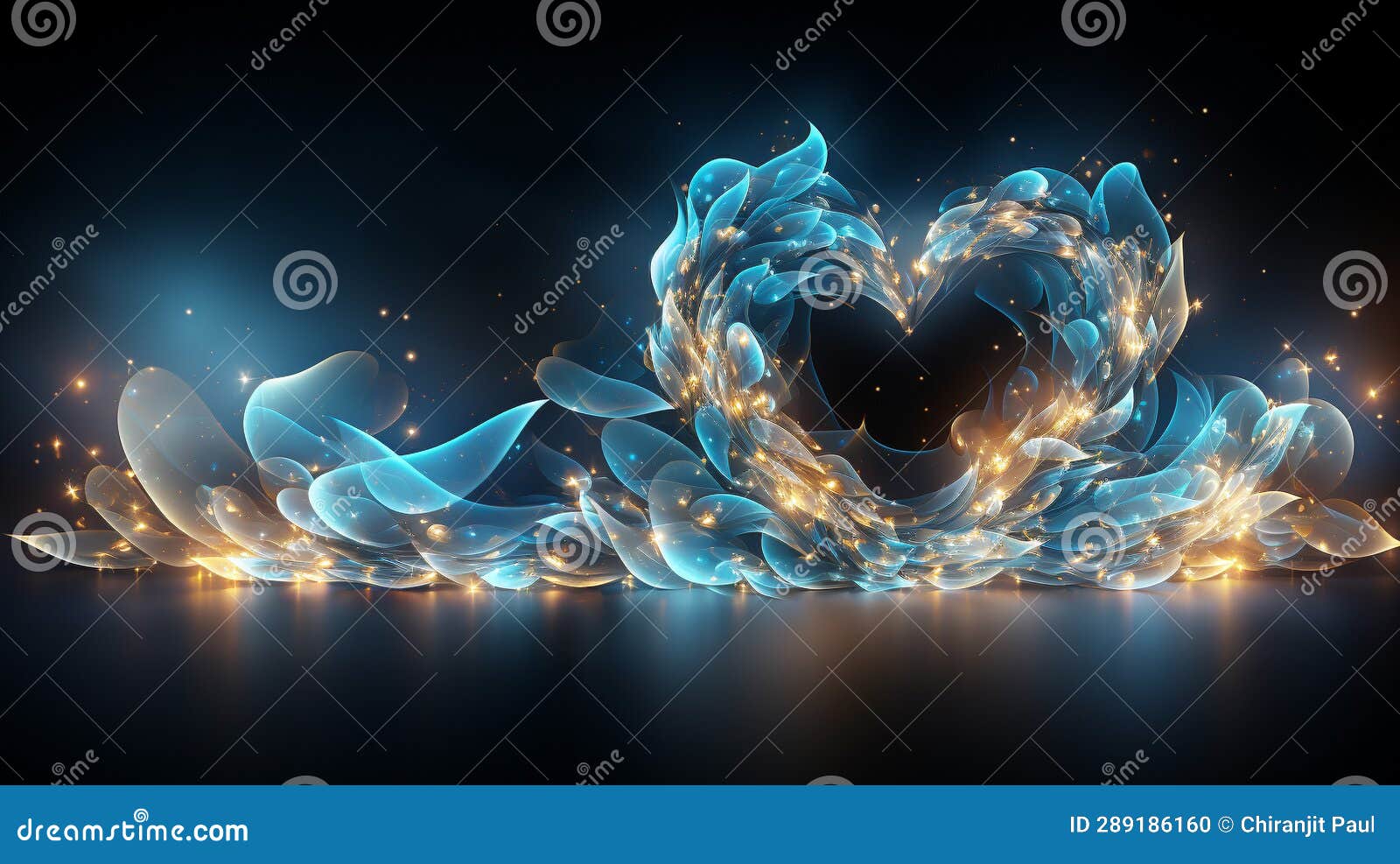 Glowing Wave Pattern in Blue Symbolizes Human Heart Vitality Stock ...