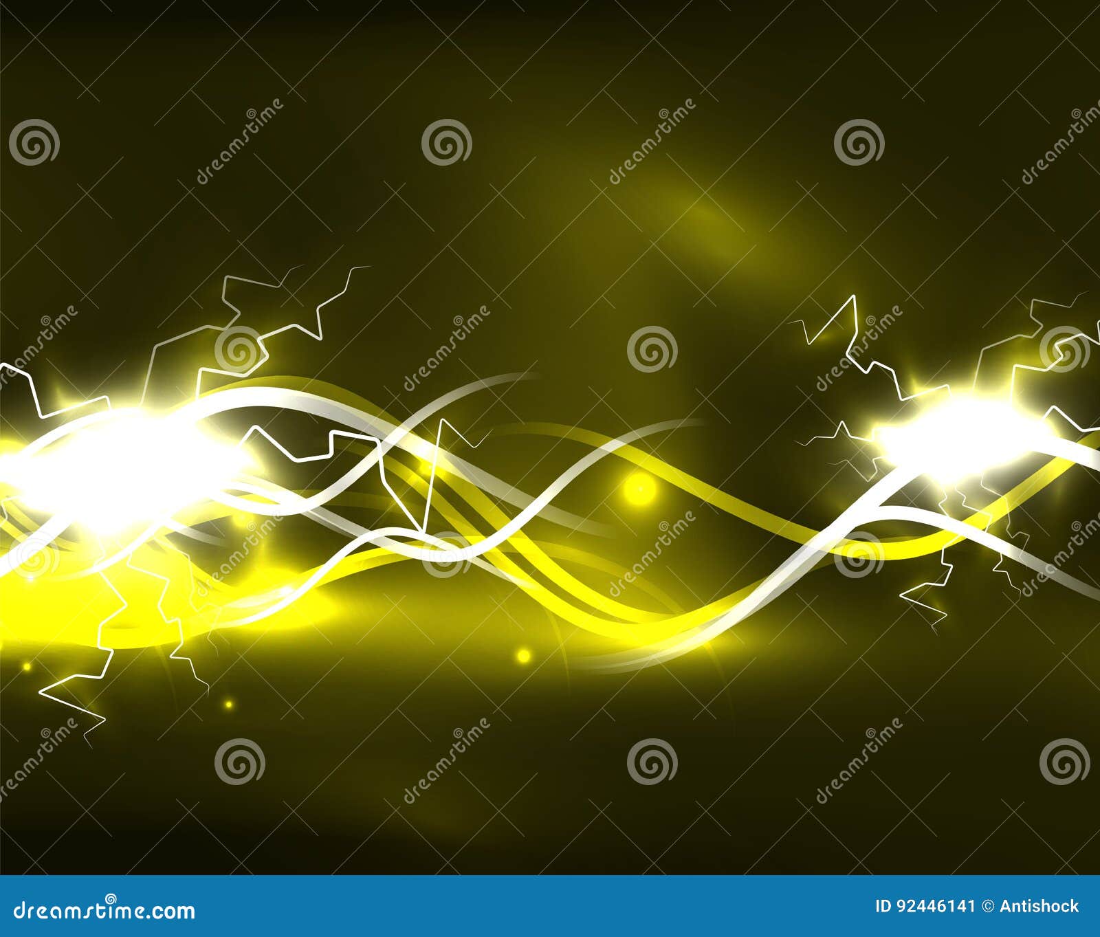 Glowing Wavy Lines Template Stock Vector - Illustration of elegant ...