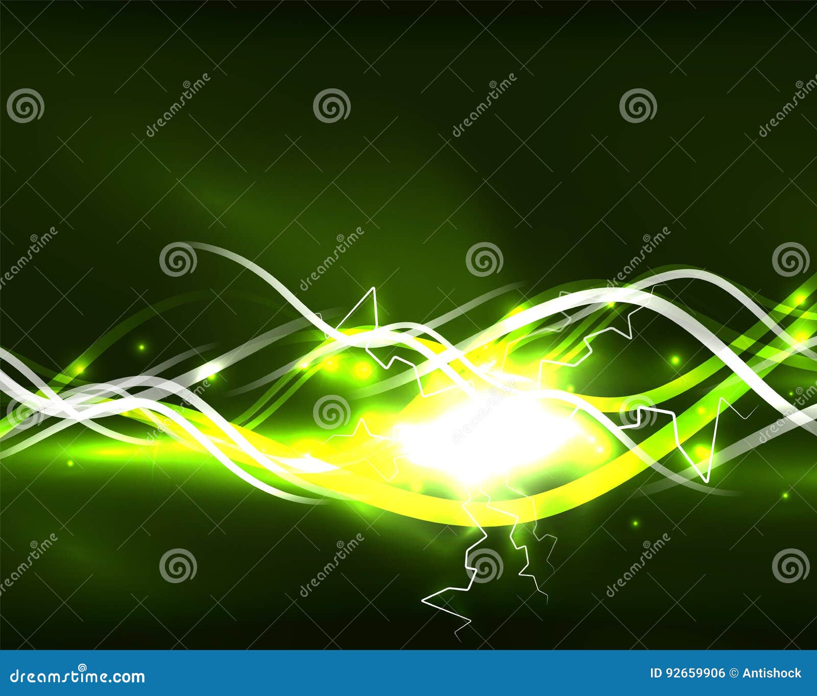 Glowing Wavy Lines Template Stock Vector - Illustration of graphic ...