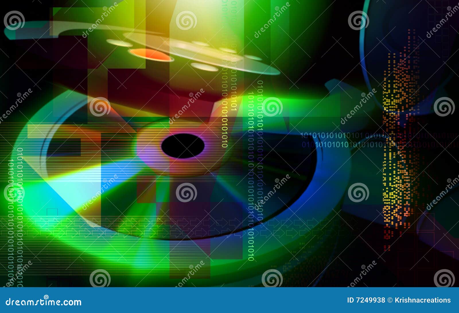 Glowing wheel stock illustration. Illustration of technology - 7249938