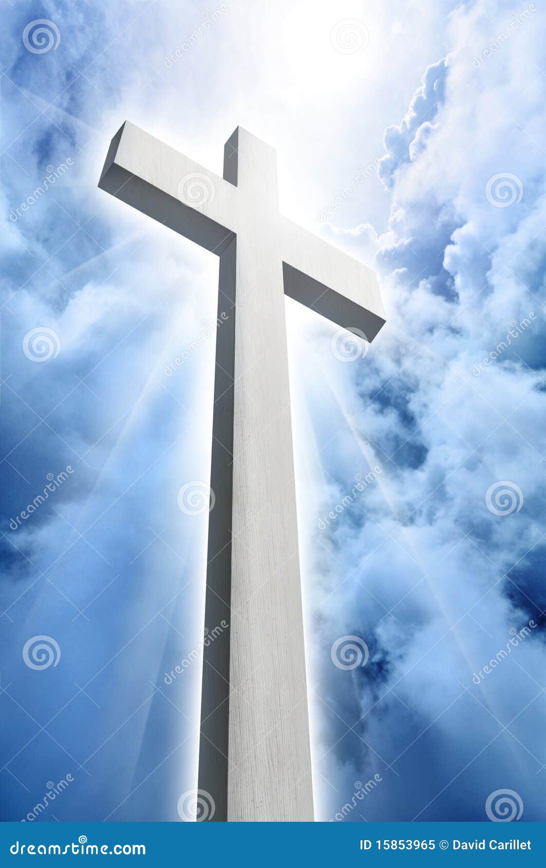 Glowing White Cross With Rays Of Light Stock Image - Image of holy ...