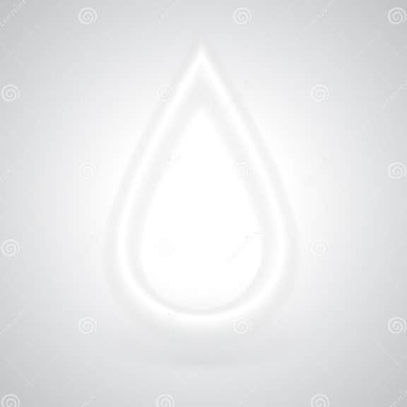 Glowing White Drop with Shadow Stock Vector - Illustration of banner ...