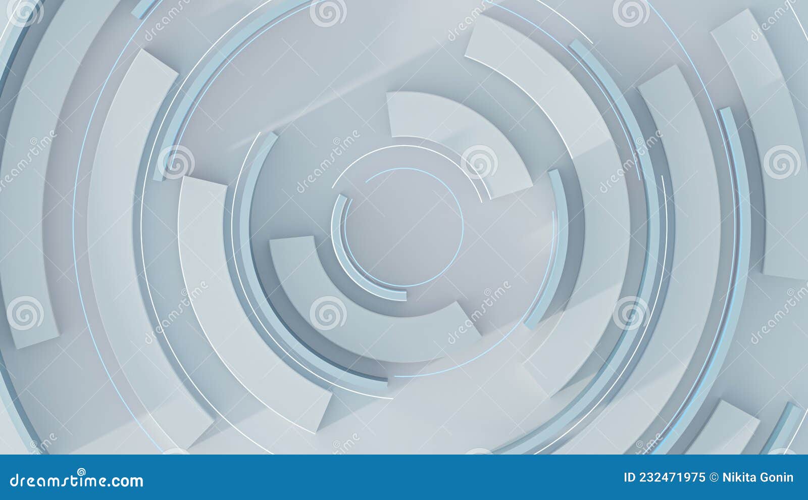 Futuristic Sci-Fi Circular HUD Element Vector Illustration ...