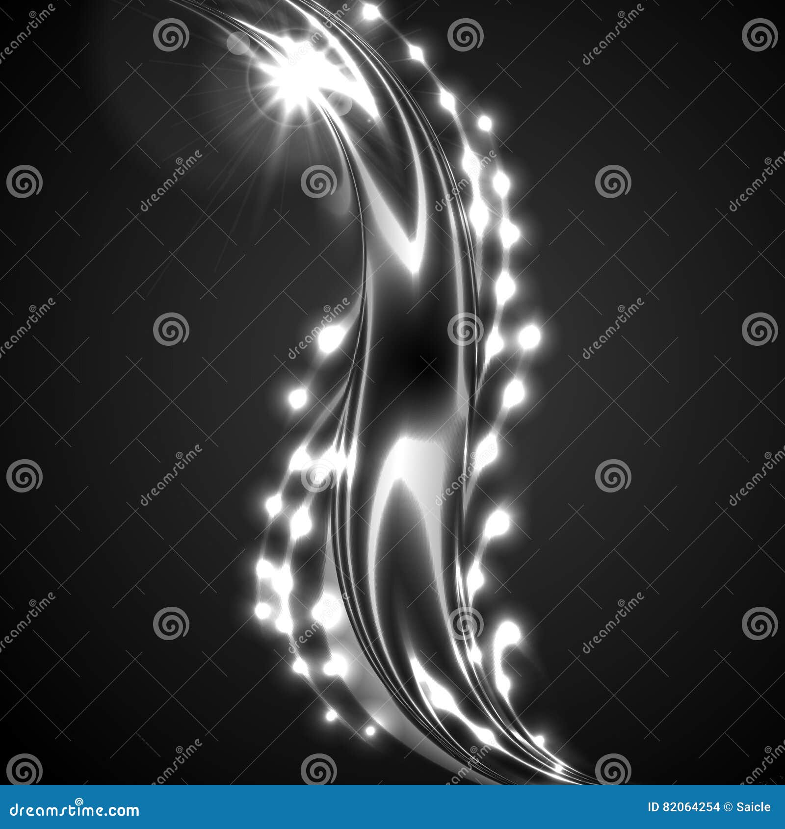 The Glowing White Sphere Ball Is Surrounded By Many Black Sphere Ball ...