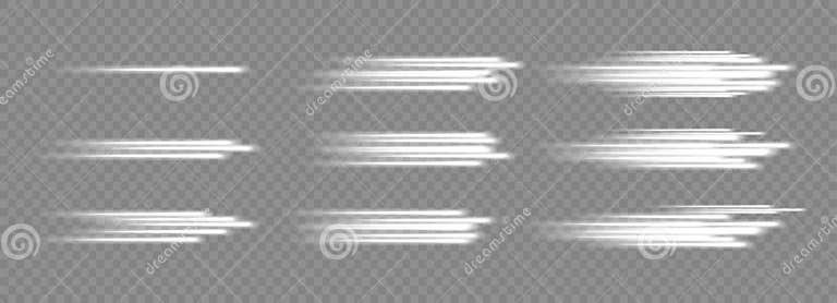 Glowing White Speed Lines. Motion High Speed Speed and Blur. Dynamic ...