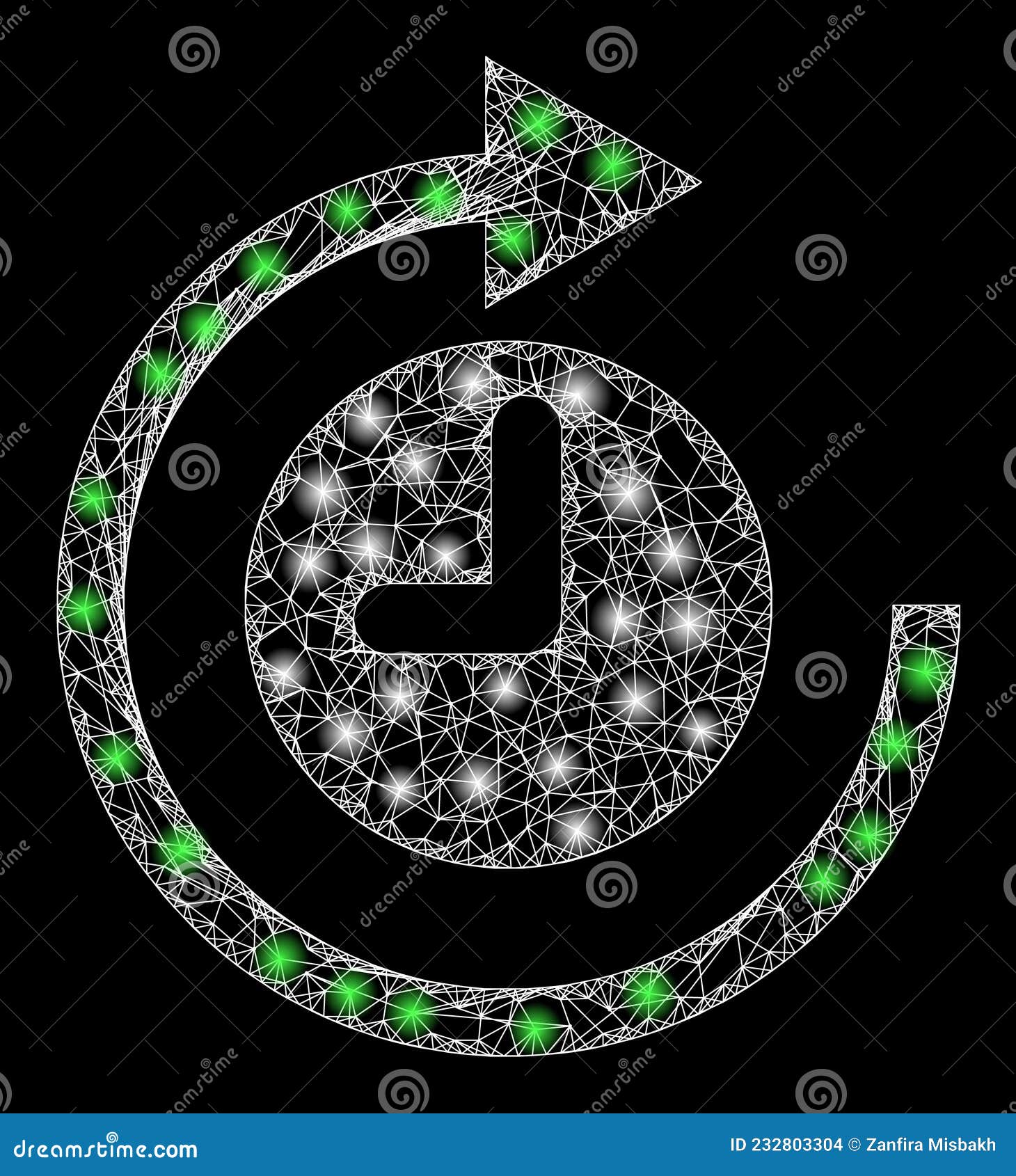 Clockwise Rotation Arrow Icon. Blue Mandatory Symbol. Illustration ...