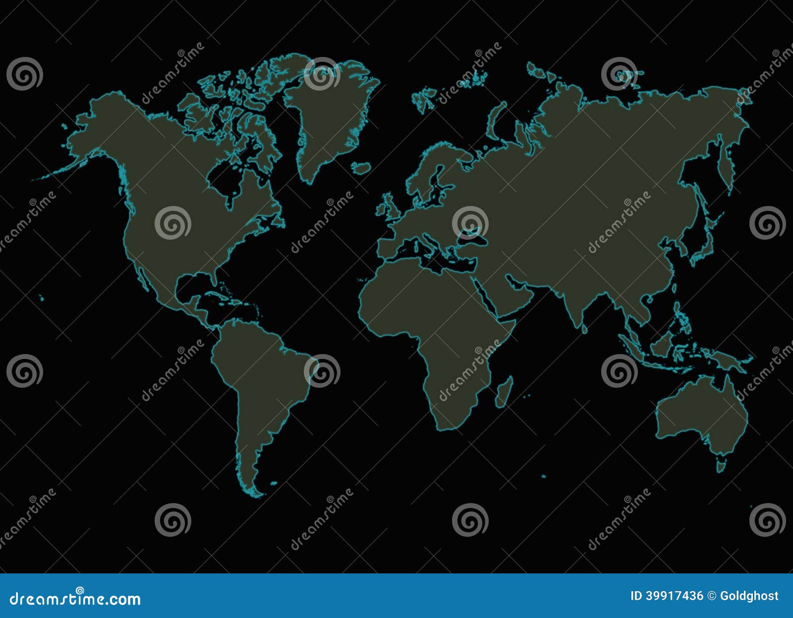 Glowing world map stock illustration. Illustration of computer - 39917436