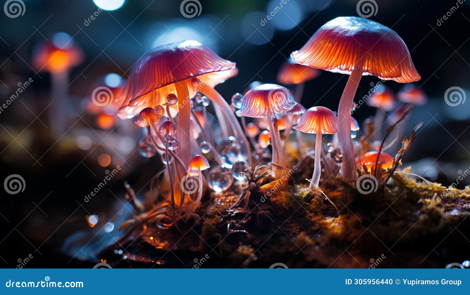 Glowing Yellow Toadstool, a Slimy, Dangerous, and Poisonous Growth ...