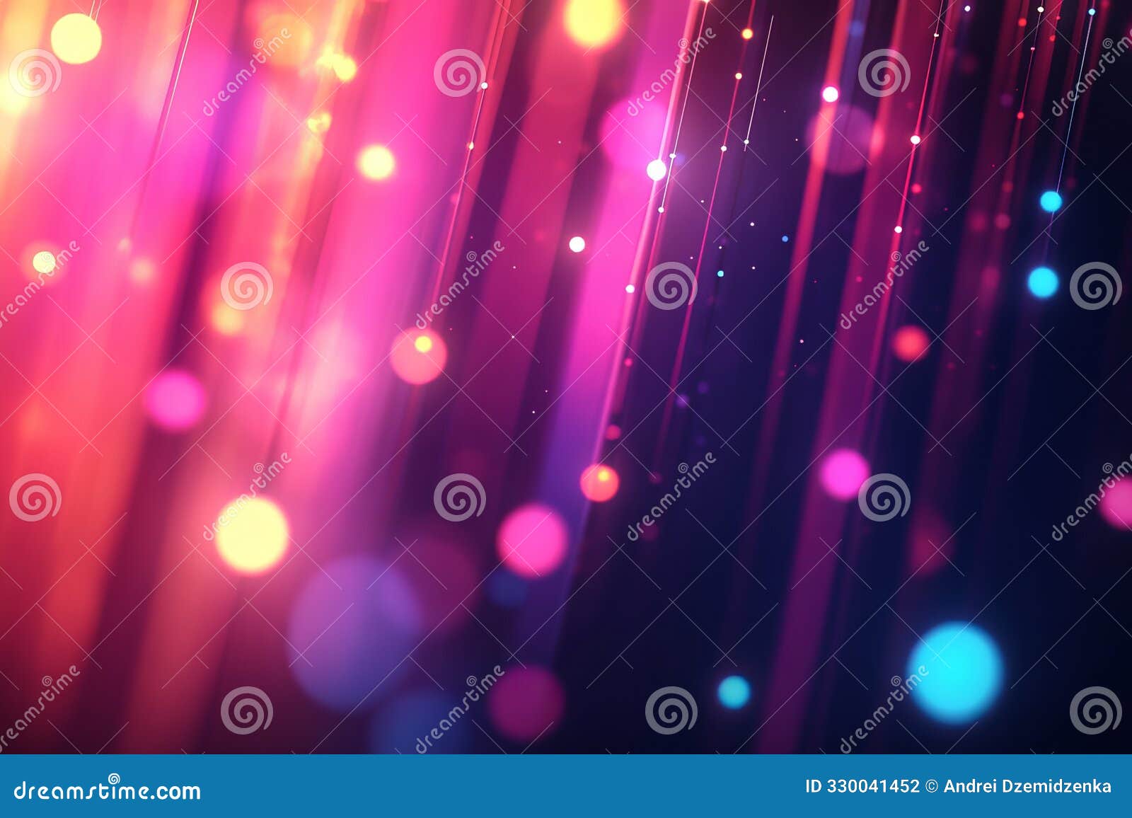 Glowy Dots and Lines Create a Digital Landscape on a Dark Backdrop ...