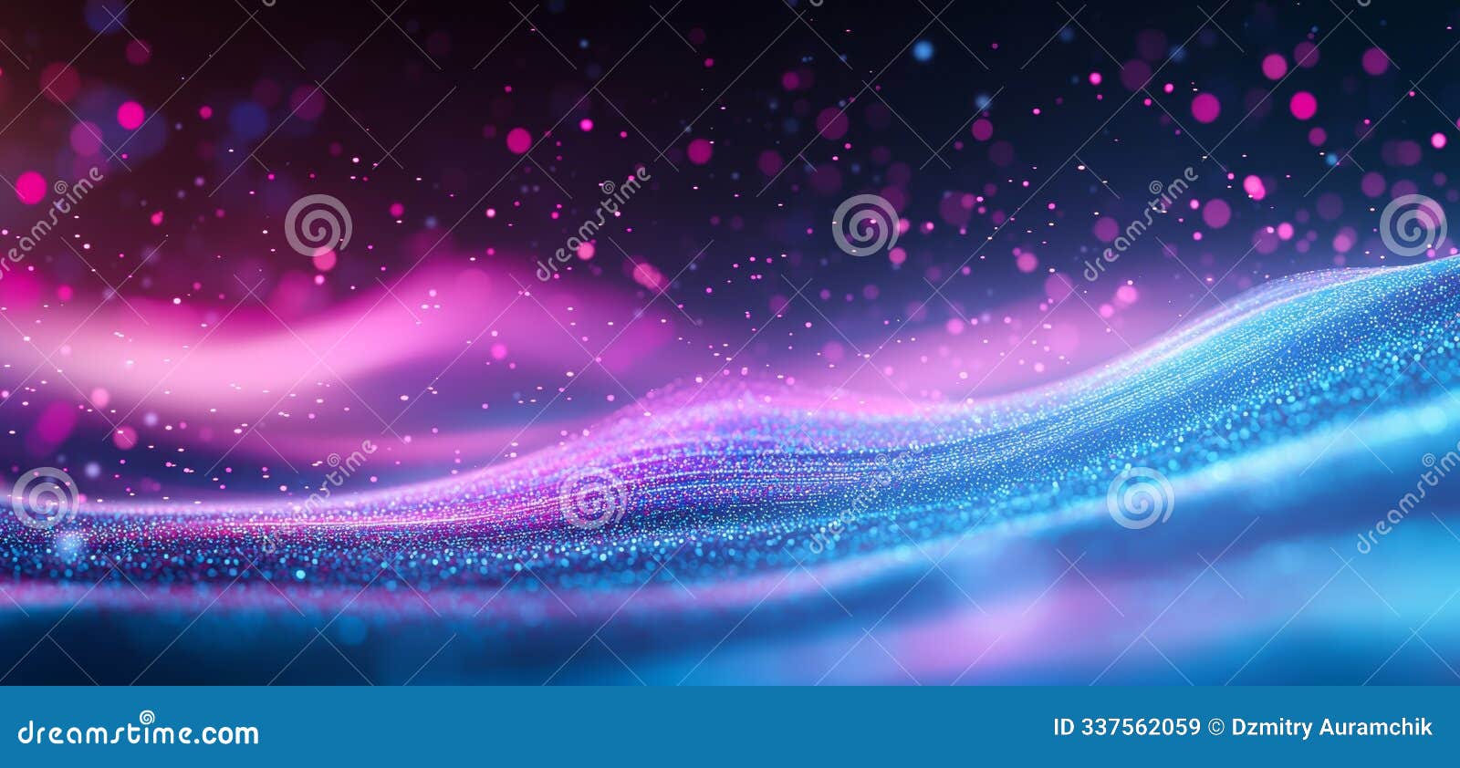 Glowy Light Gradient Pink Blue Purple Flow on Dark Background, Grainy ...