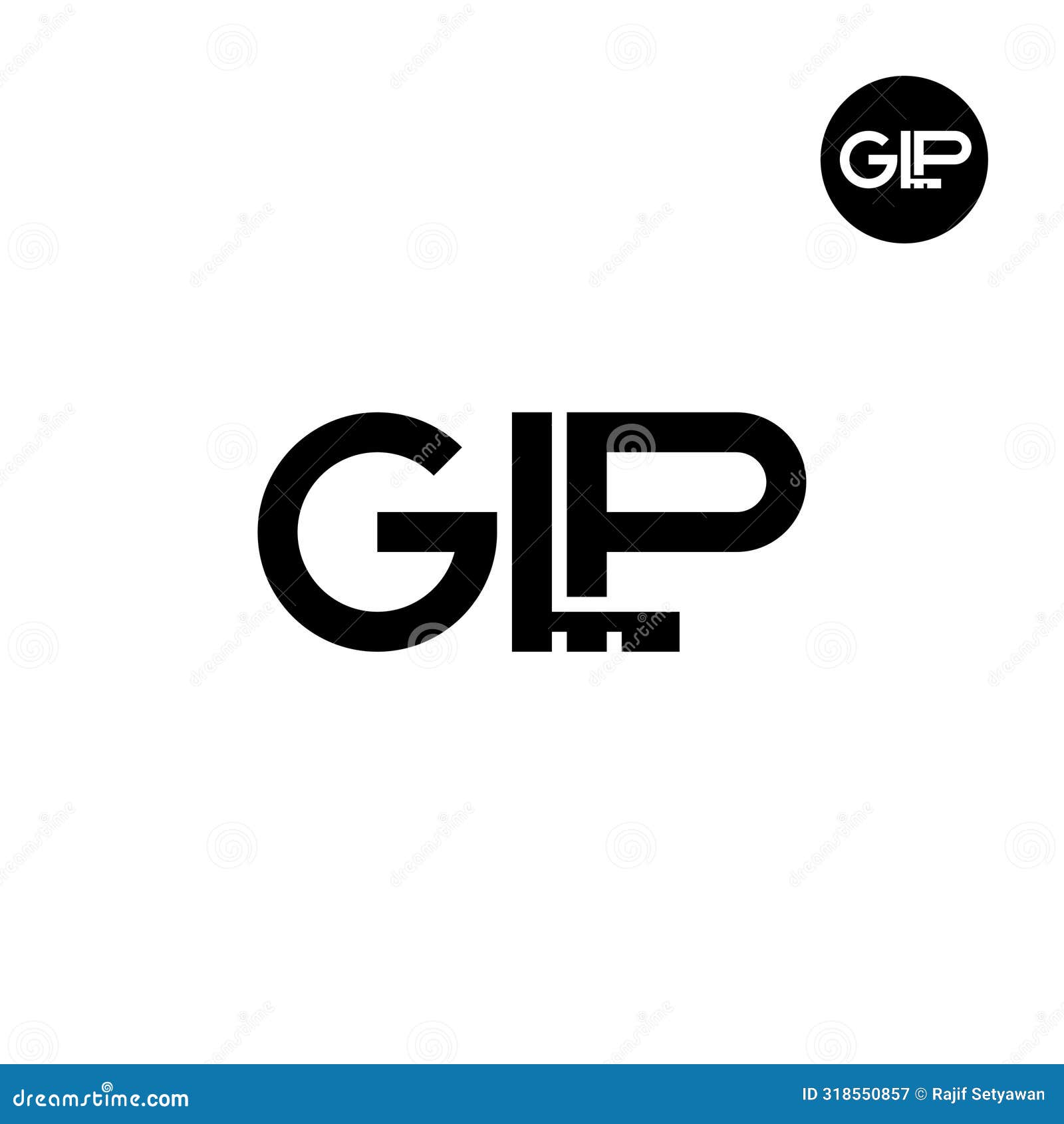 GLP Logo Letter Monogram Design Stock Vector - Illustration of company ...