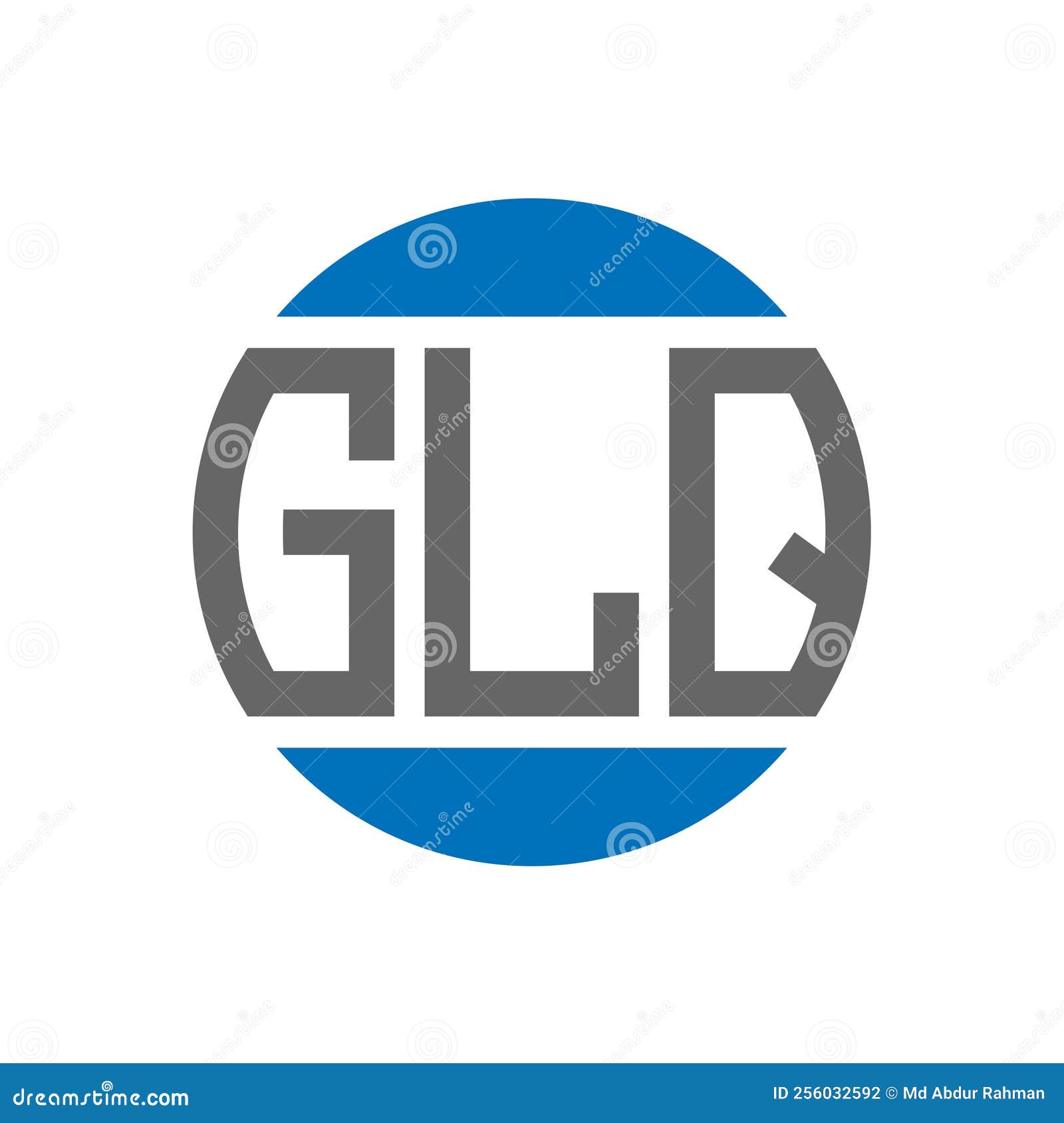 GLQ Letter Logo Design on White Background. GLQ Creative Initials ...