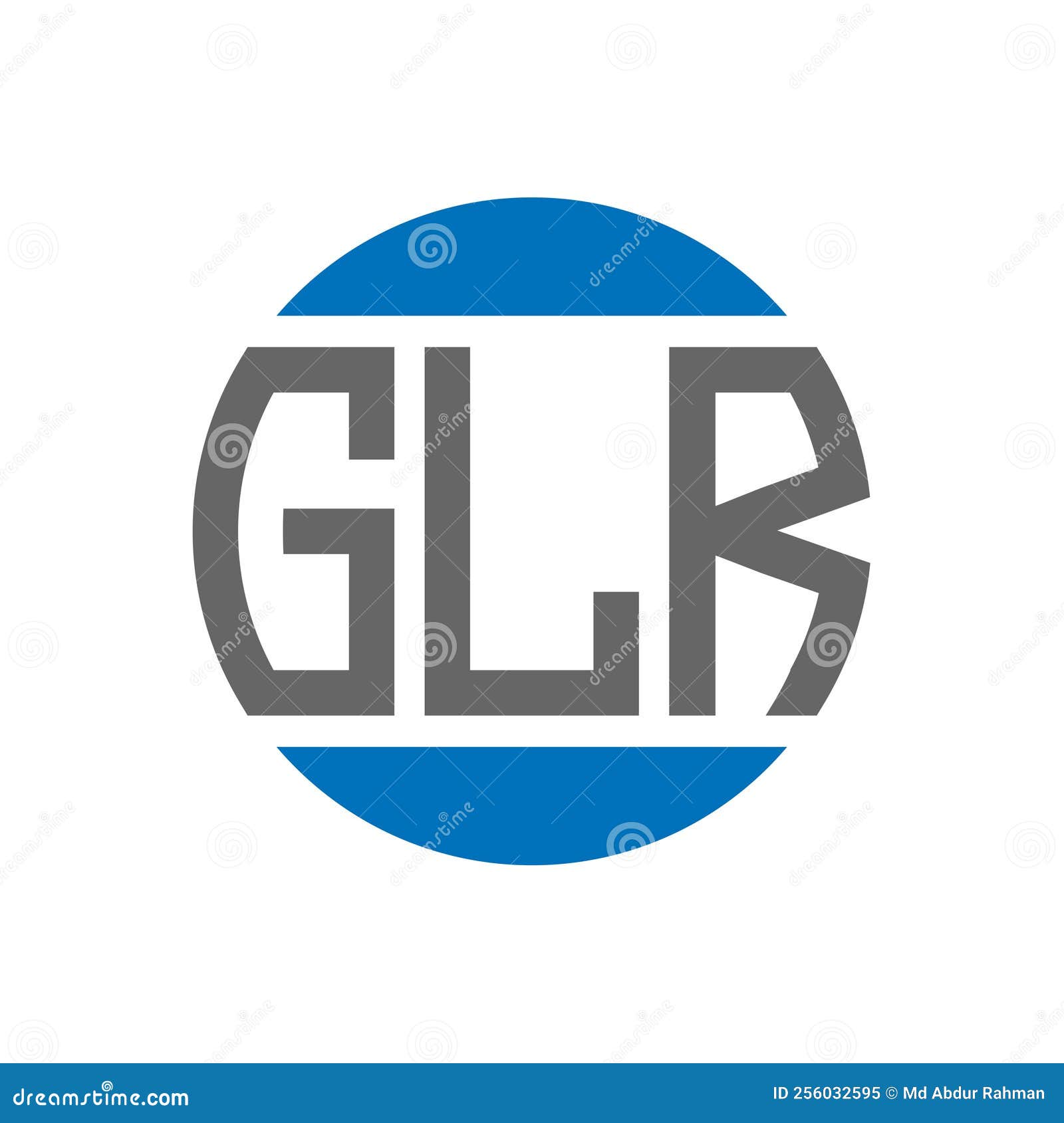 GLR Letter Logo Design on White Background. GLR Creative Initials ...