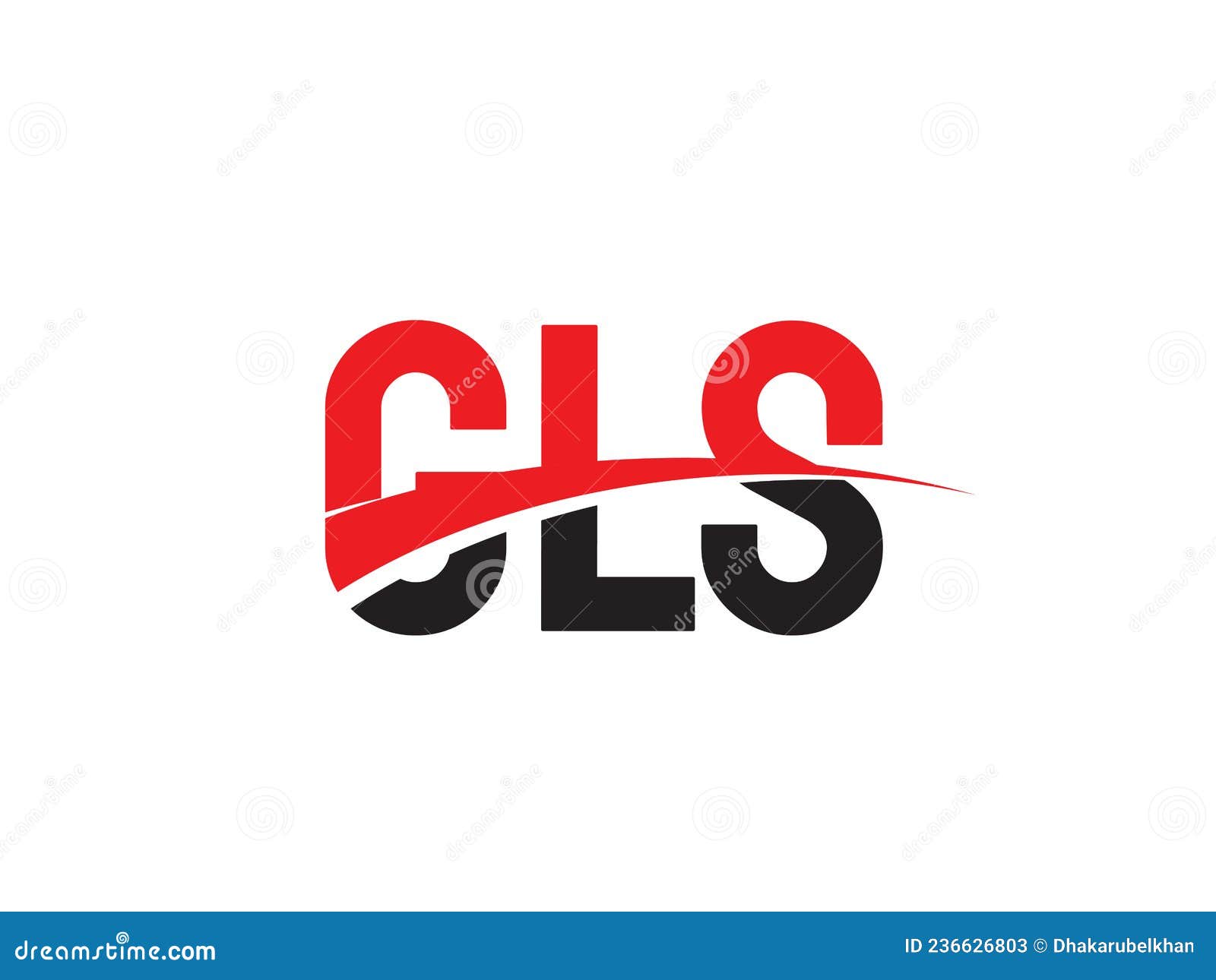 GLS Letter Initial Logo Design Vector Illustration Stock Vector ...