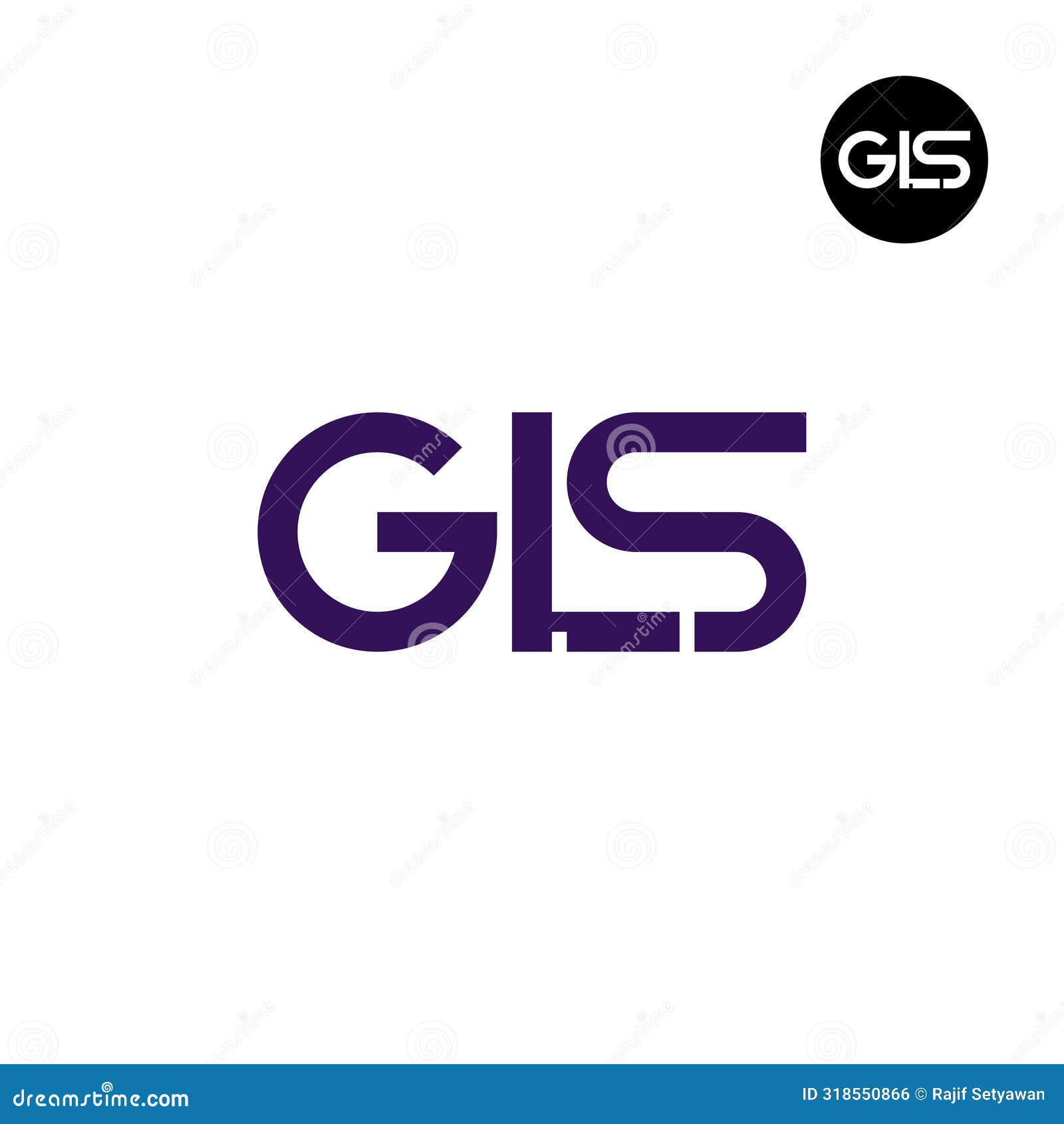 GLS Logo Letter Monogram Design Stock Vector - Illustration of ...