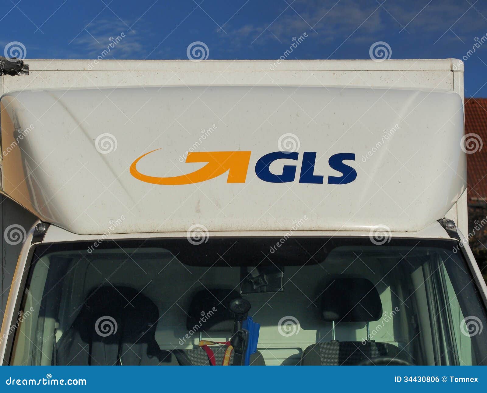 GLS truck editorial photo. Image of logistics, logo, truck - 34430806