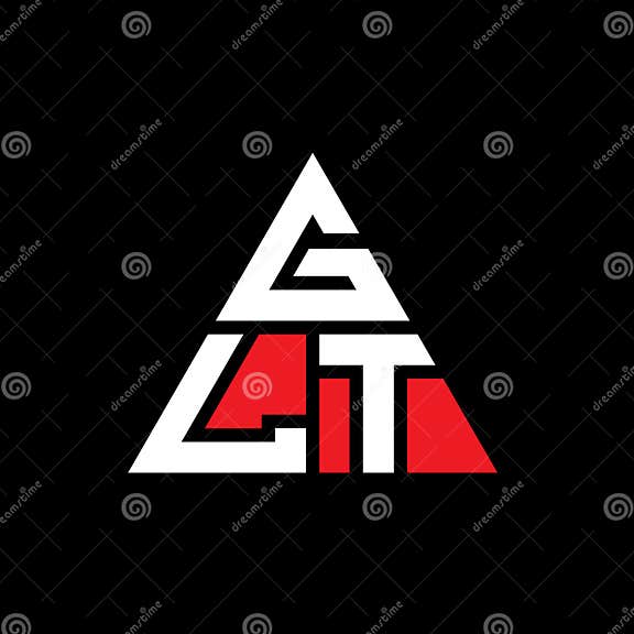 GLT Triangle Letter Logo Design with Triangle Shape. GLT Triangle Logo ...