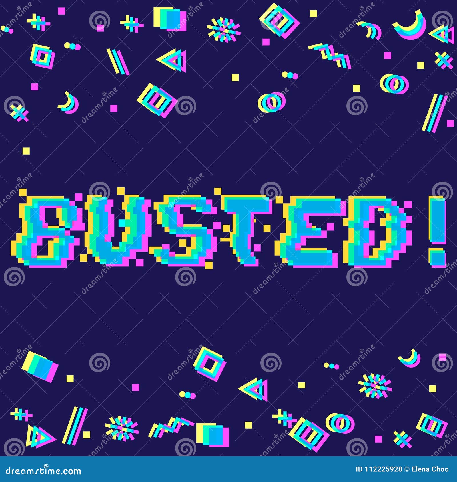 Gltich Reventado Vector Del Pixel Stock de ilustración - Ilustración de ...