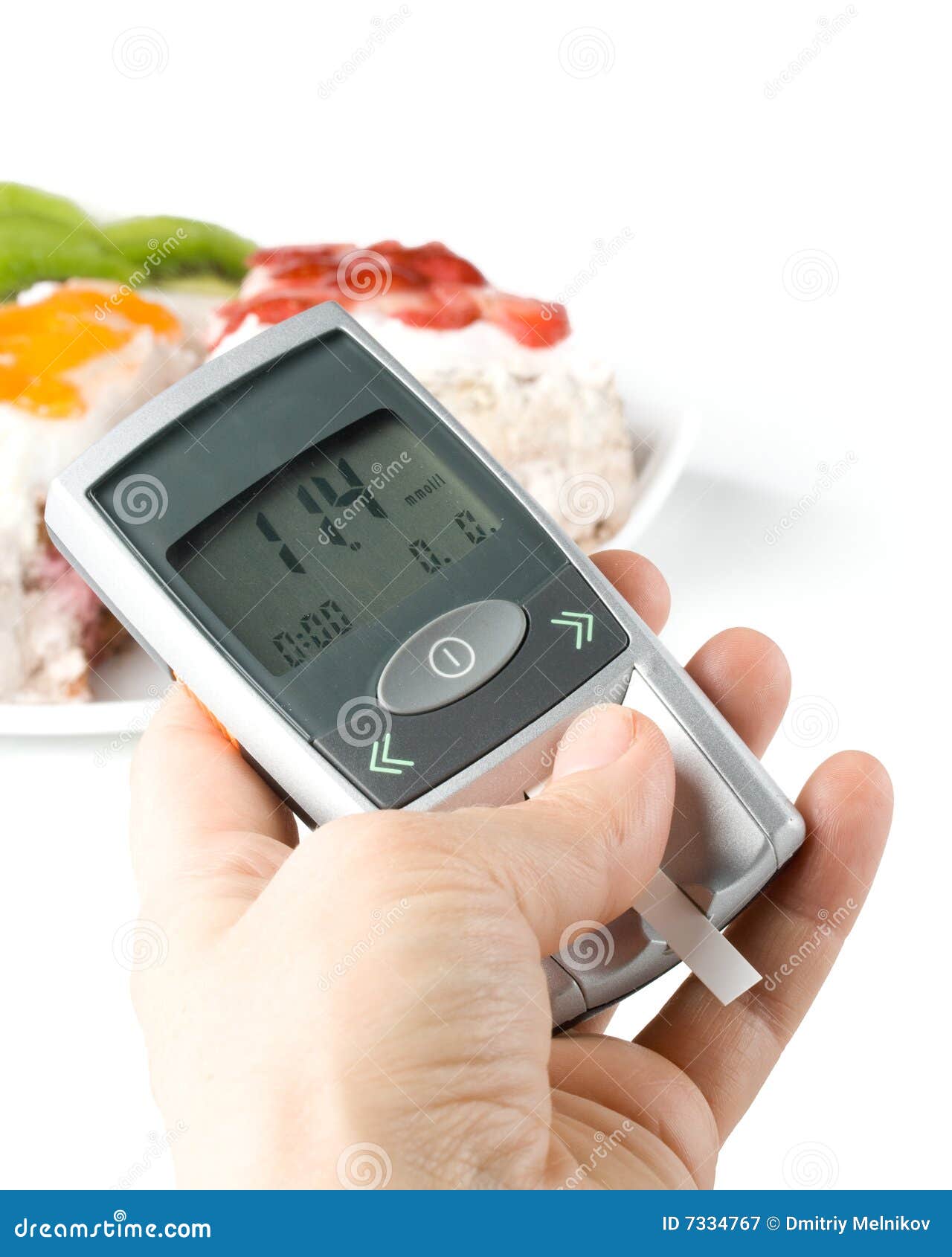 Glucometer stock image. Image of instrument, finger, analyzing - 7334767