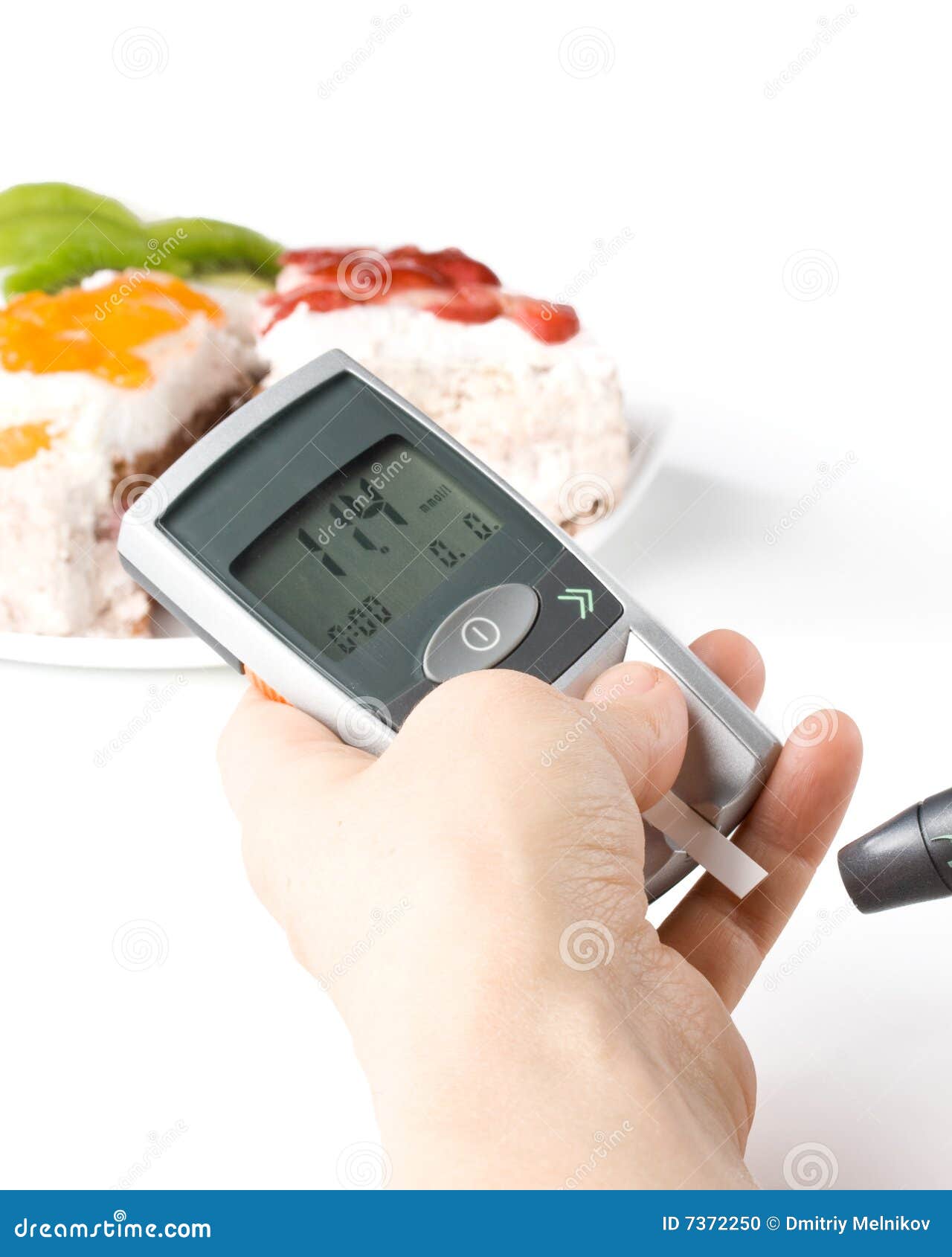 Glucometer stock photo. Image of closeup, examining, diabetic - 7372250