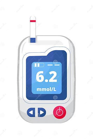 Glucometer for Blood Glucose Testing Meter. Diagnosis Hyperglycemia ...