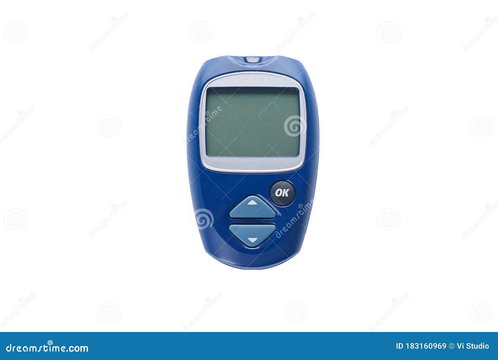 Glucometer Isolate on White Background. Blood Glucose Meter. Diabetes ...