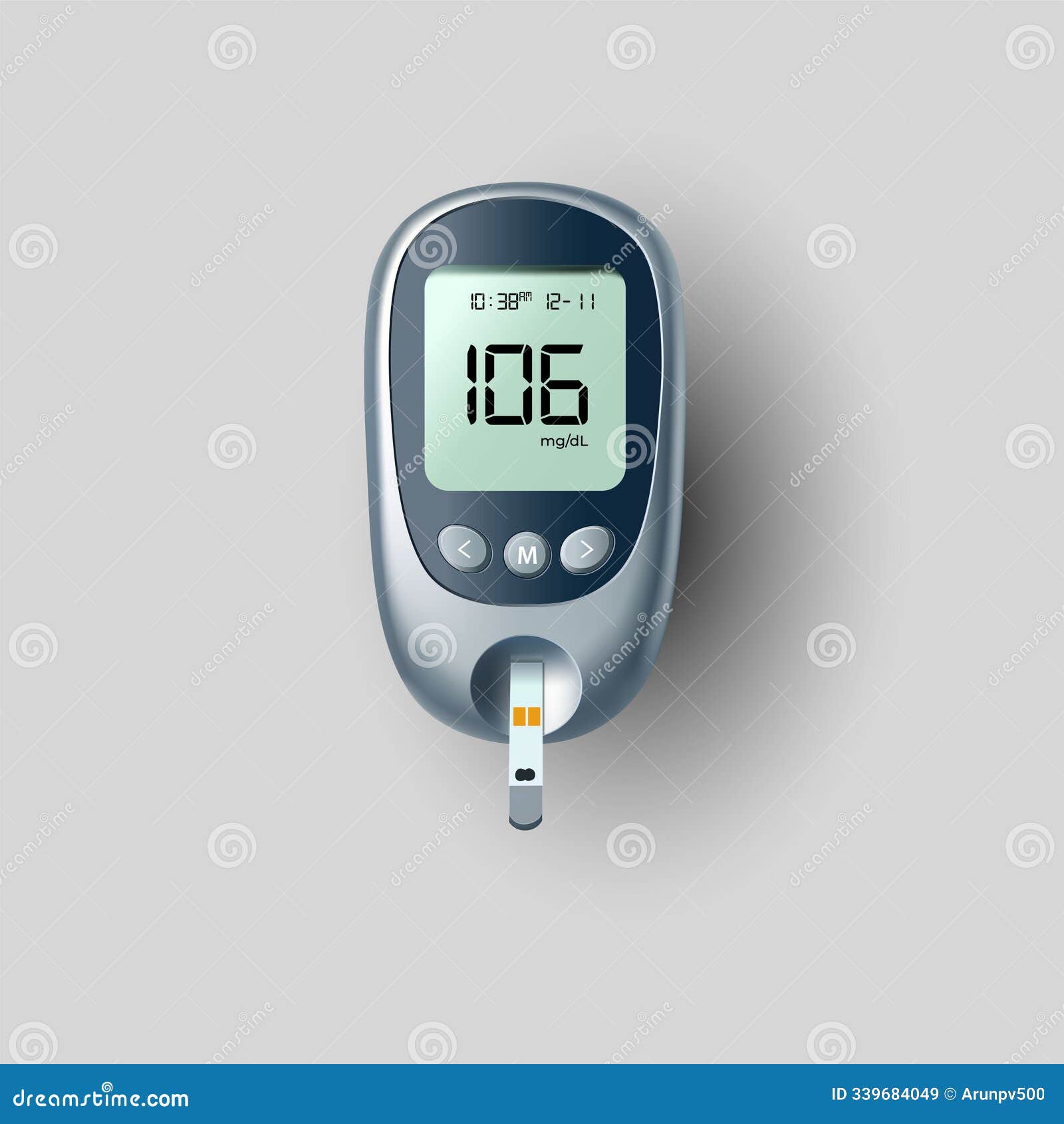 Glucometer White Realistic Design. Diagnostic Device For Monitoring ...
