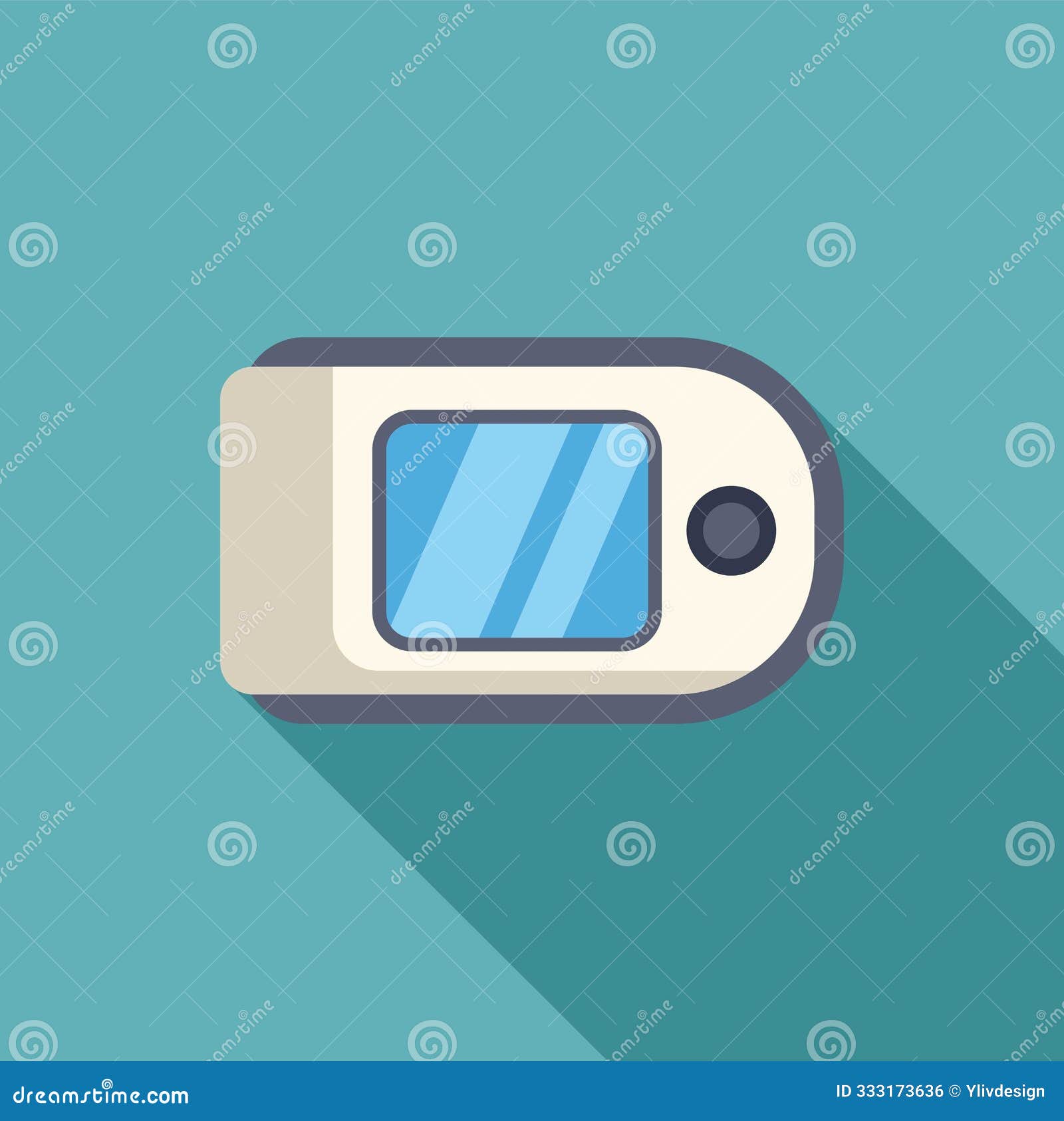 Glucometer Measuring Glucose Level Using Blood Sample with Long Shadow ...