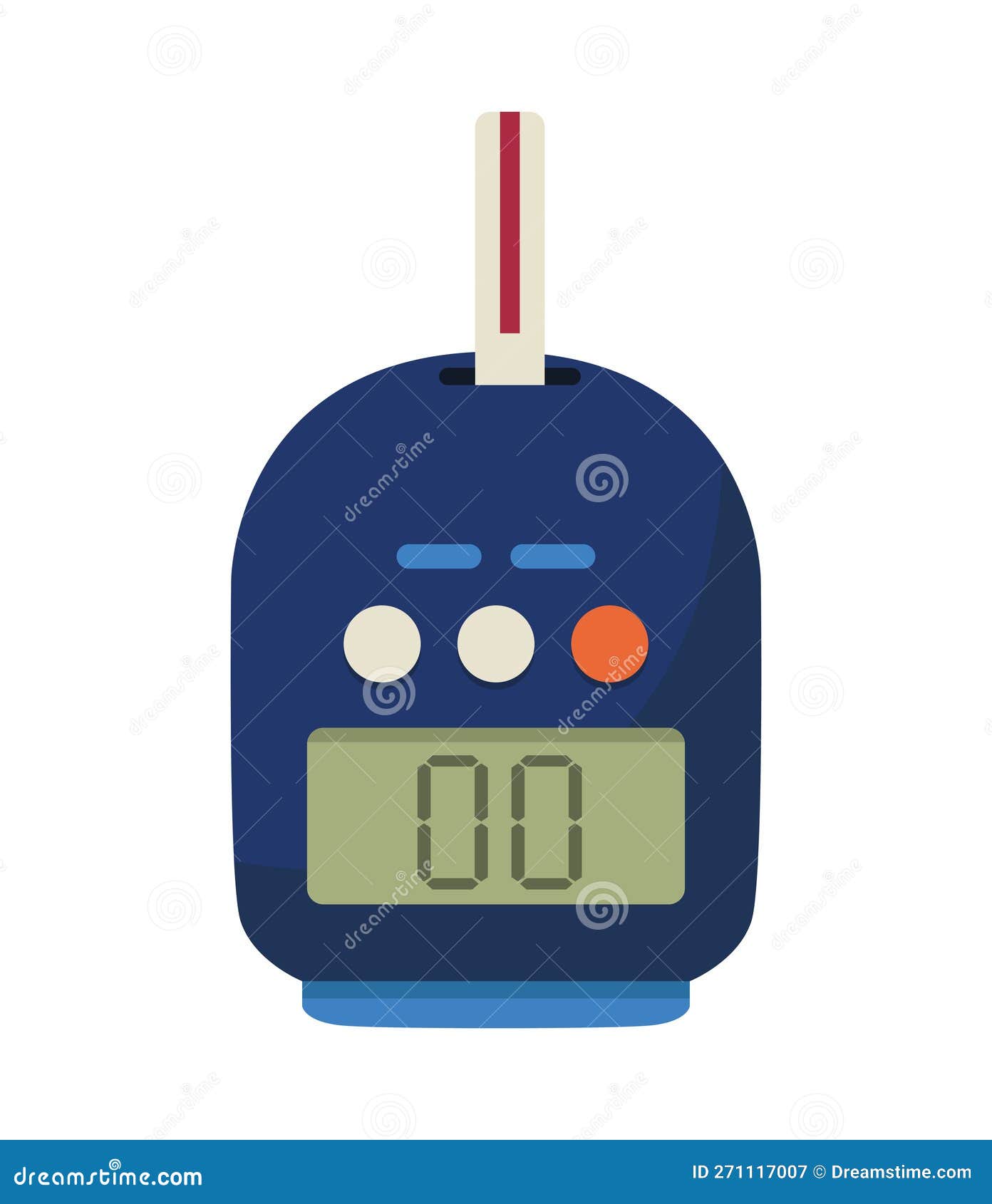 Glucometer medical device stock vector. Illustration of tool - 271117007