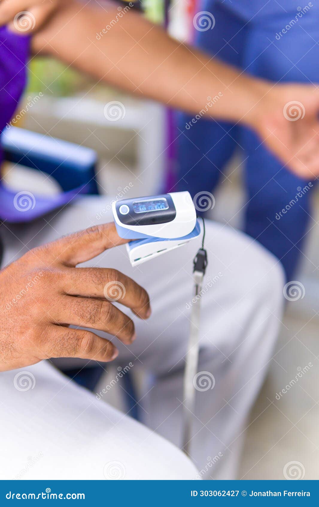 Glucometer Test Strips On A Blue Background Stock Image | CartoonDealer ...