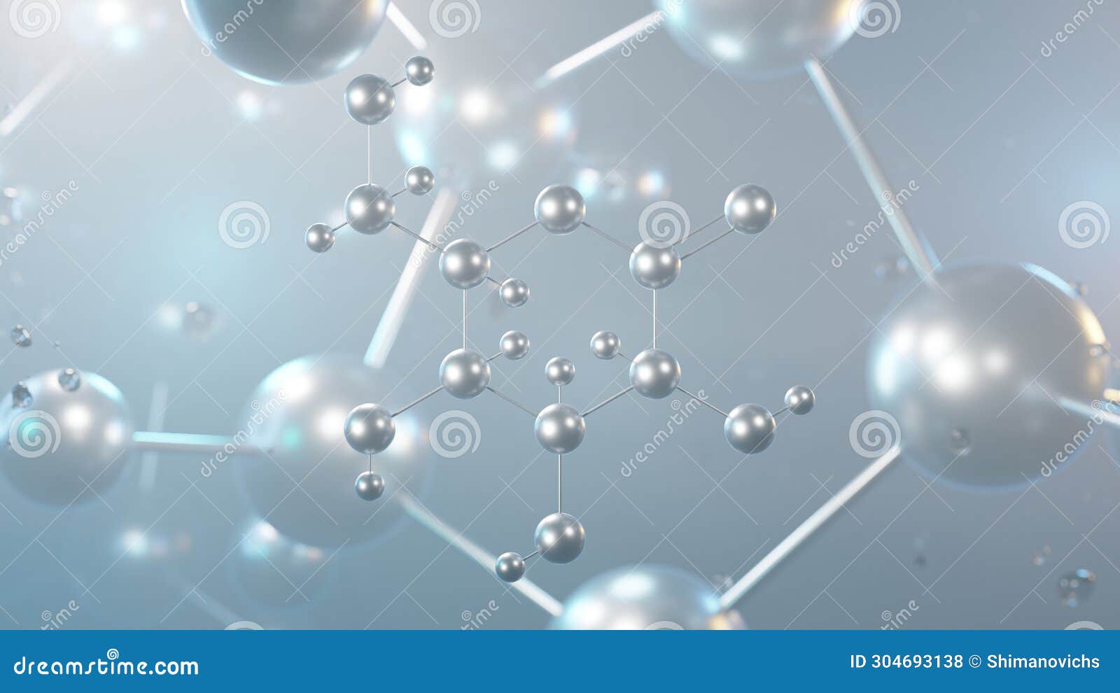 Glucono Delta-lactone Molecular Structure, 3d Model Molecule, Food ...