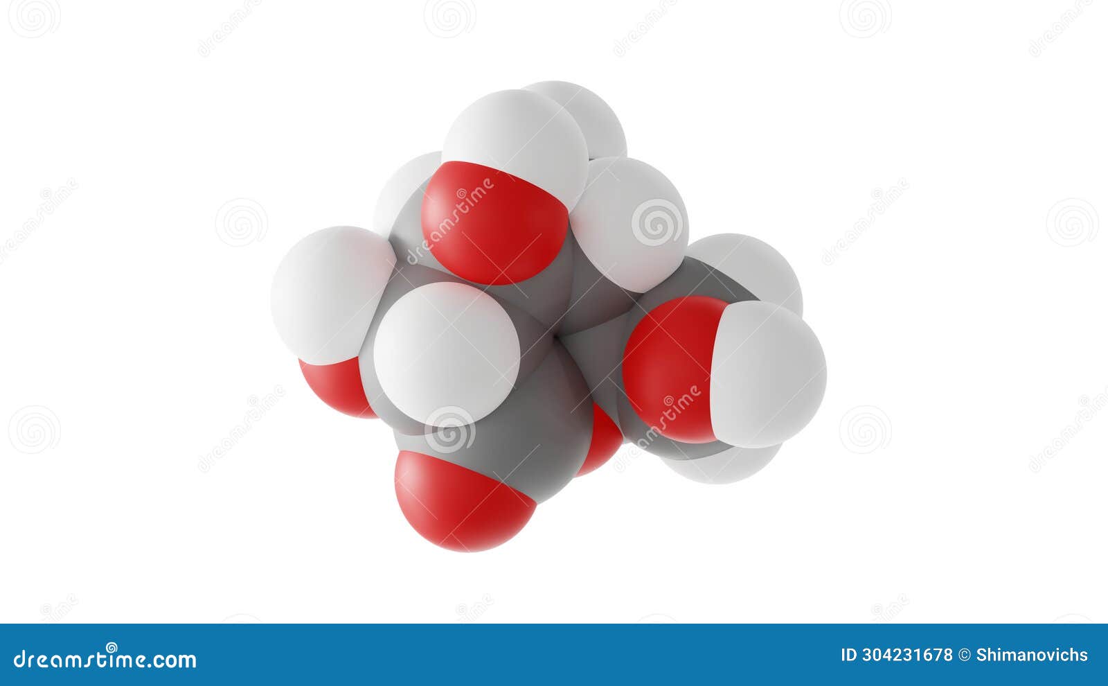Glucono Delta-lactone Molecule, Gluconolactone, Food Additive E575 ...