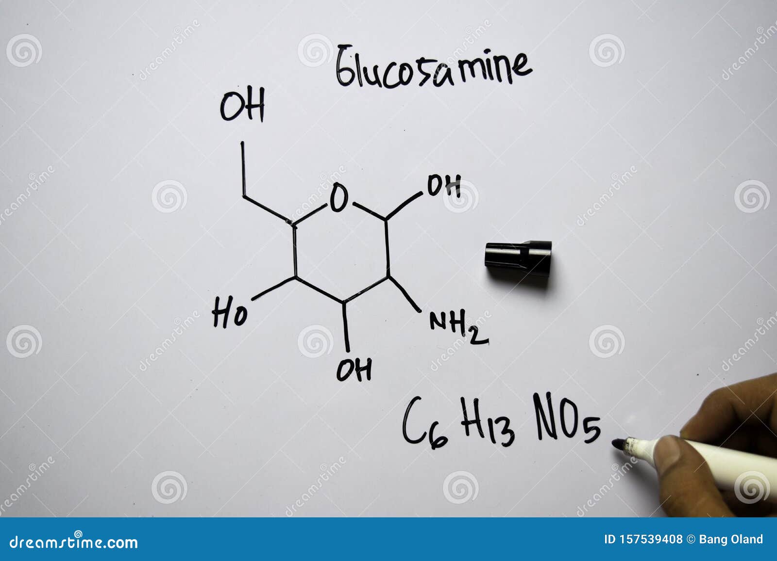 Glucosamine Molecular Structure, 3d Model Molecule, Amino Sugar ... Glucosamine Molecular Structure, 3d Model Molecule, Amino Sugar ...