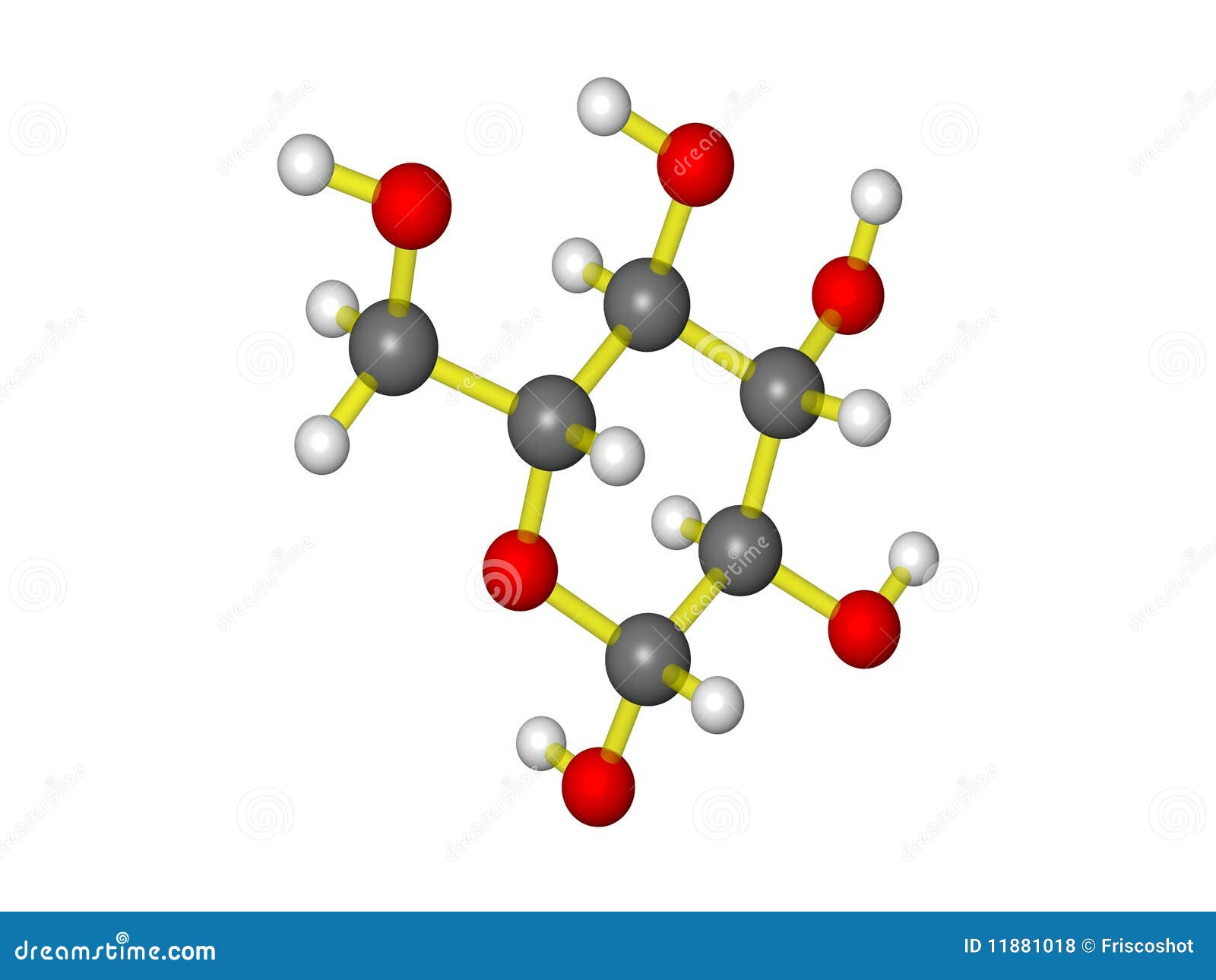 C6H12O6 Glucose Molecule Cartoon Vector | CartoonDealer.com #86899161