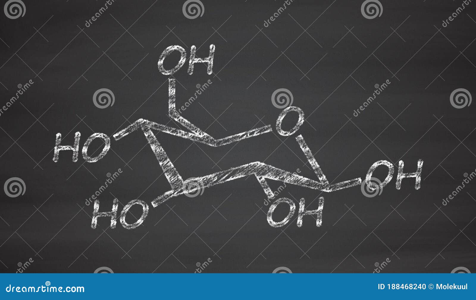 Glucose (D-glucose, Dextrose) Grape Sugar Molecule Royalty-Free Cartoon ...