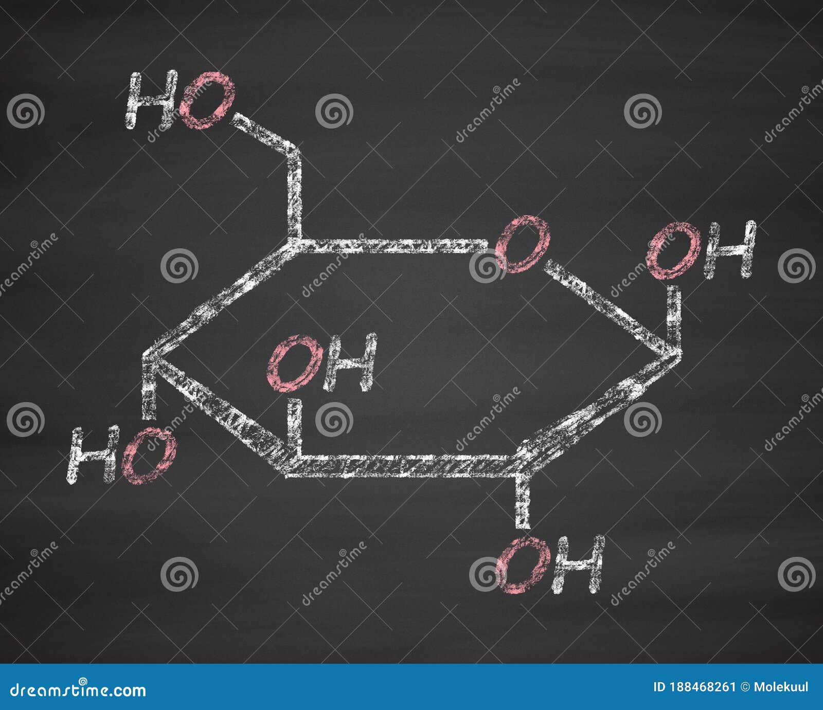 Glucose (D-glucose, Dextrose) Grape Sugar Molecule Royalty-Free Cartoon ...