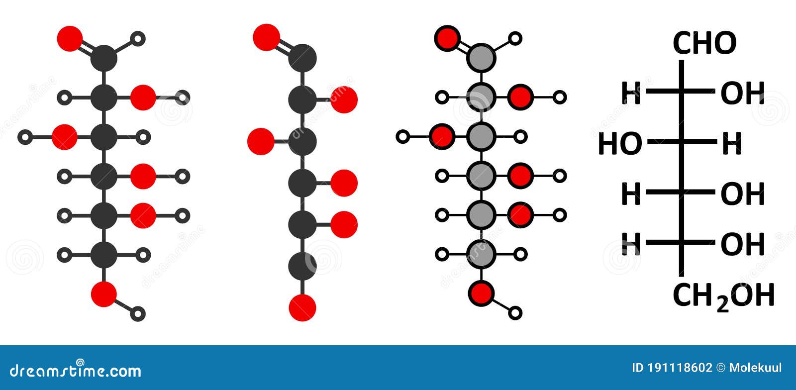 Glucose (D-glucose, Dextrose) Grape Sugar Molecule Stock Vector ...