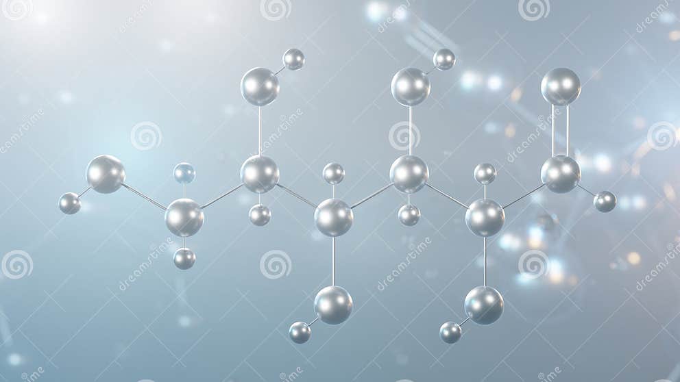 Glucose Molecular Structure, 3d Model Molecule, Monosaccharide ...