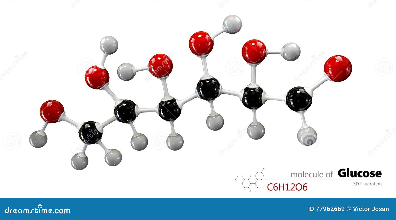 Glucose (α-D-Glucopyranose) Structural Formula Stock Photography ...