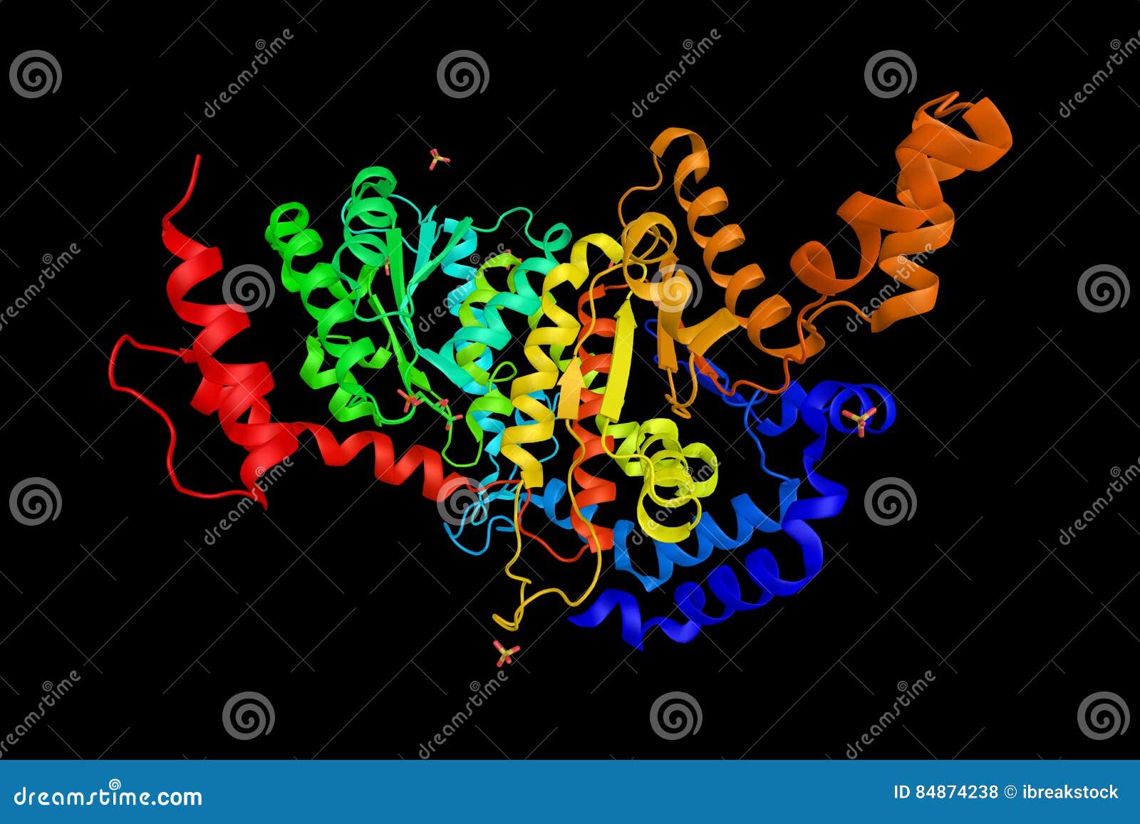 Glucose-6-phosphate Isomerase GPI, an Enzyme Stock Illustration ...