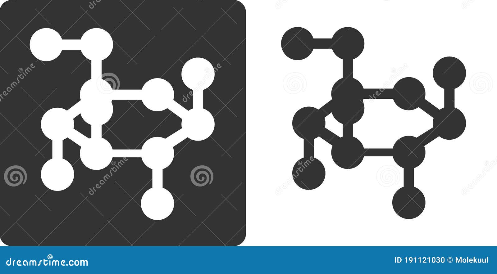 Glucose Sugar Molecule, Flat Icon Style. Stylized Rendering of a Beta-D-glucose Molecule Stock ...