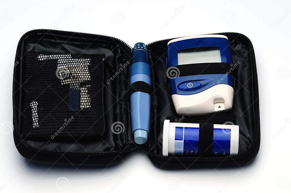Glucose test kit stock photo. Image of measure, hypoglycemia - 28280938