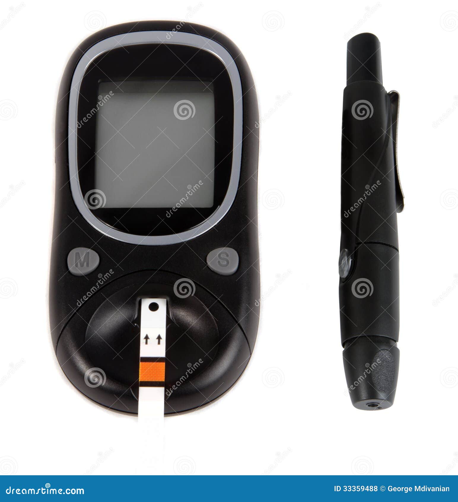 Glucose tester stock photo. Image of medicine, isolated - 33359488