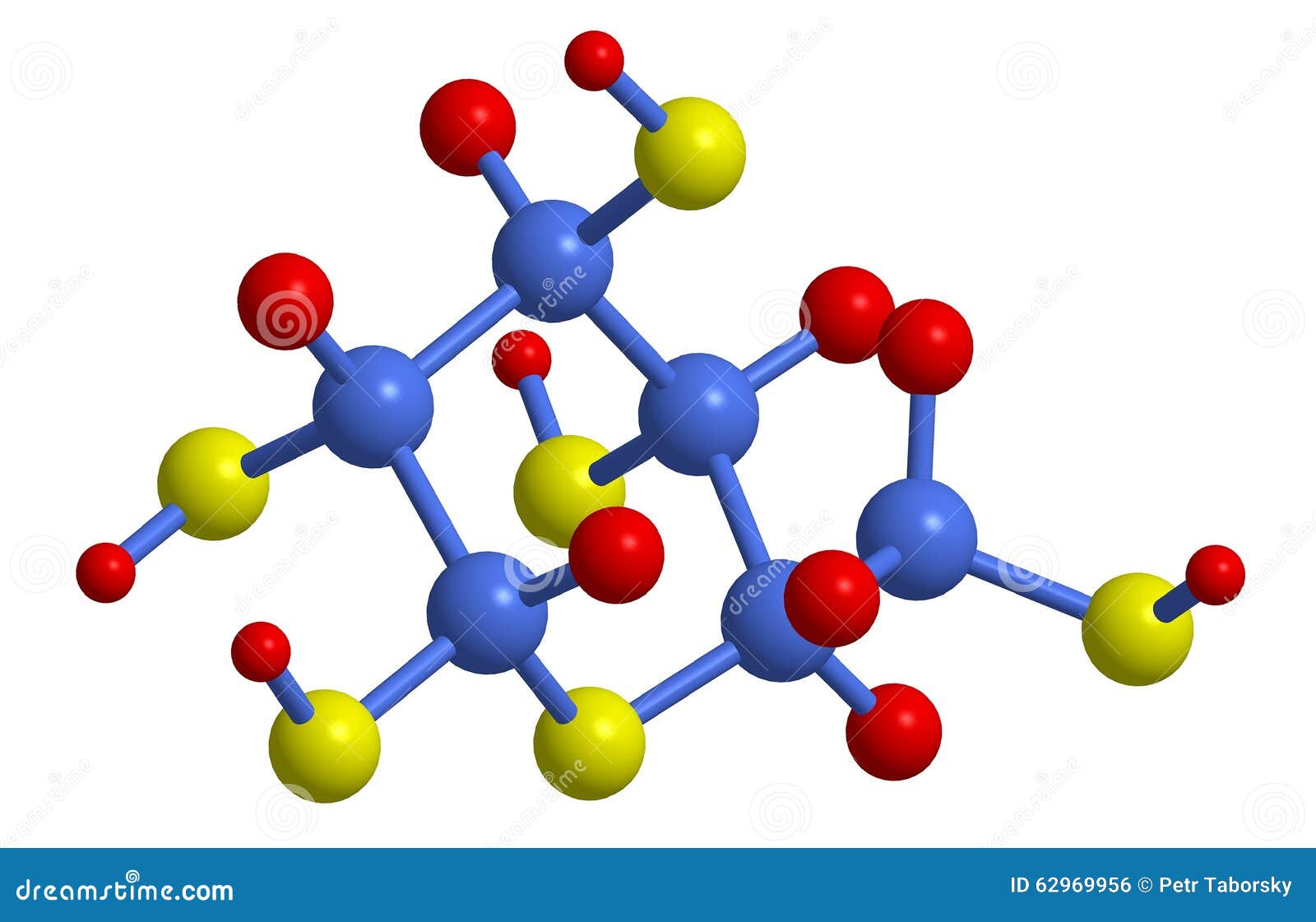 Glucosio Della Struttura Molecolare Illustrazione di Stock ...