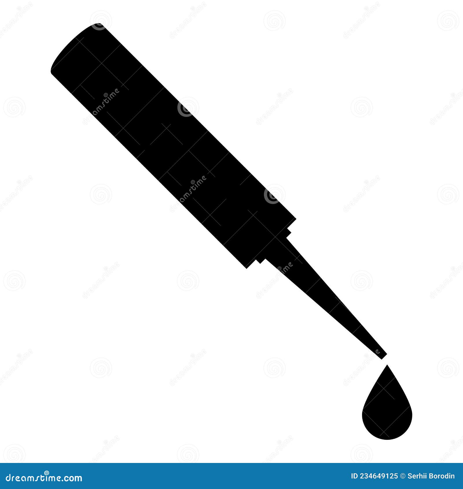 Silicone Icon On The White Background. Mounting Glue. Vector ...