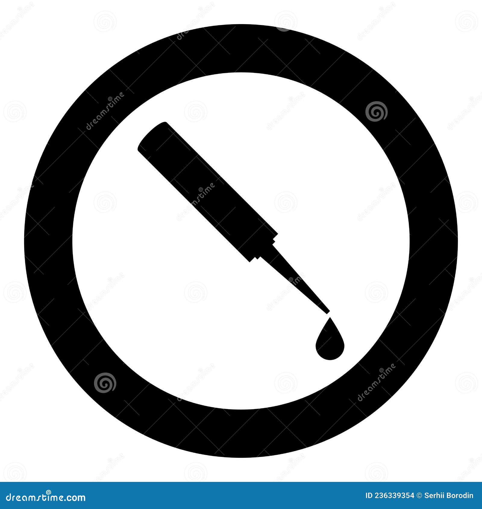 Silicone Icon On The White Background. Mounting Glue. Vector ...