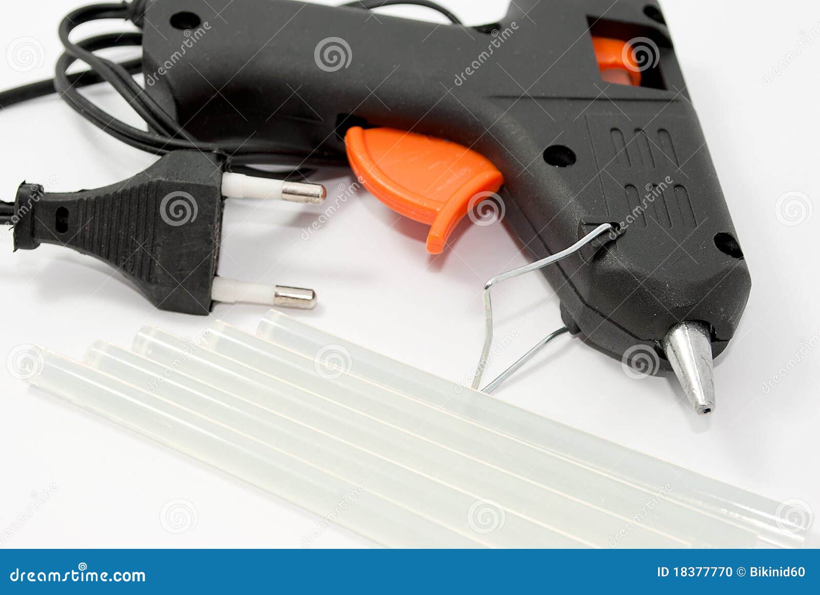 Glue gun. stock photo. Image of supply, electricity, work - 18377770