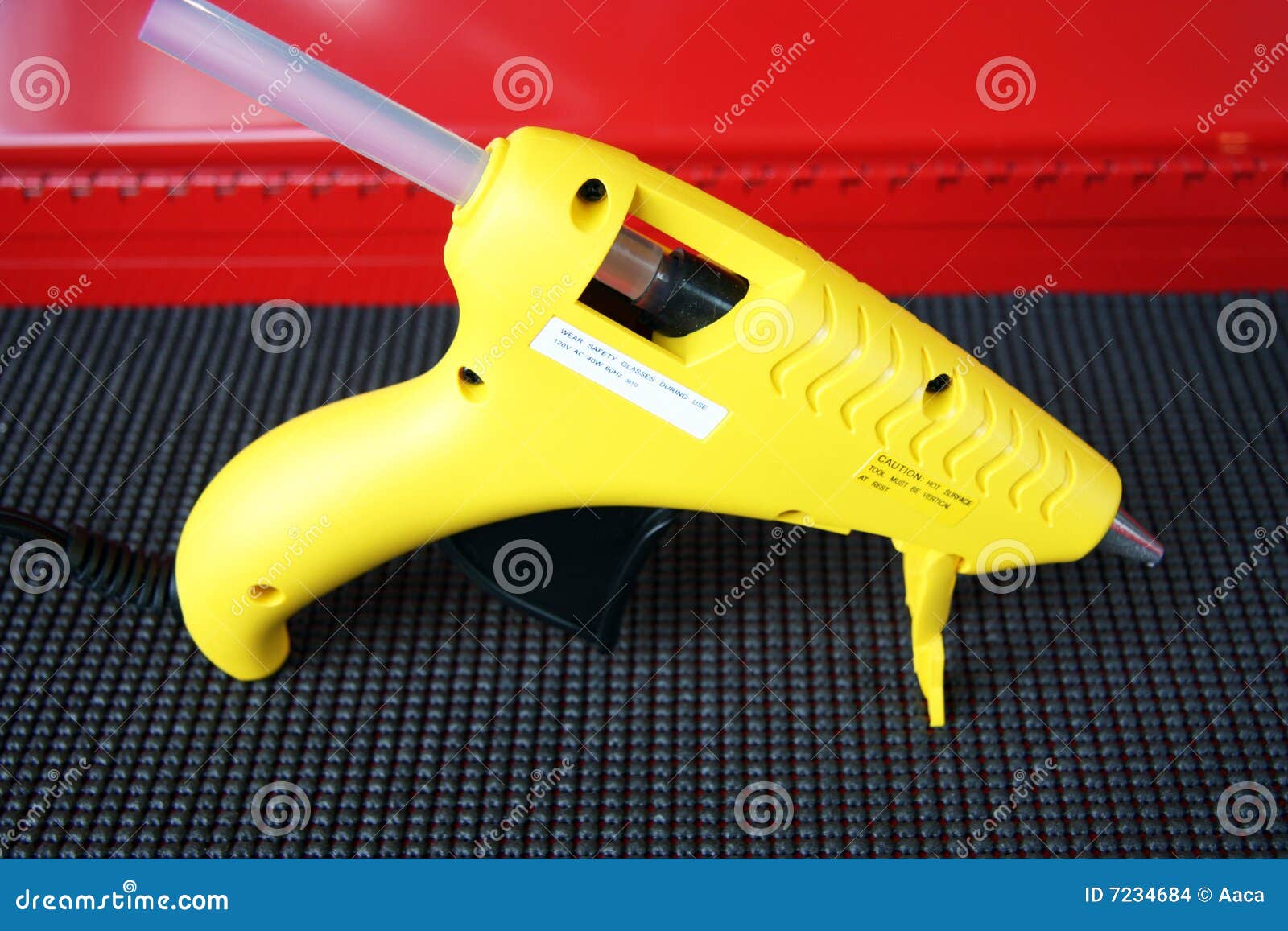 Glue Gun stock photo. Image of yellow, equipment, tool - 7234684