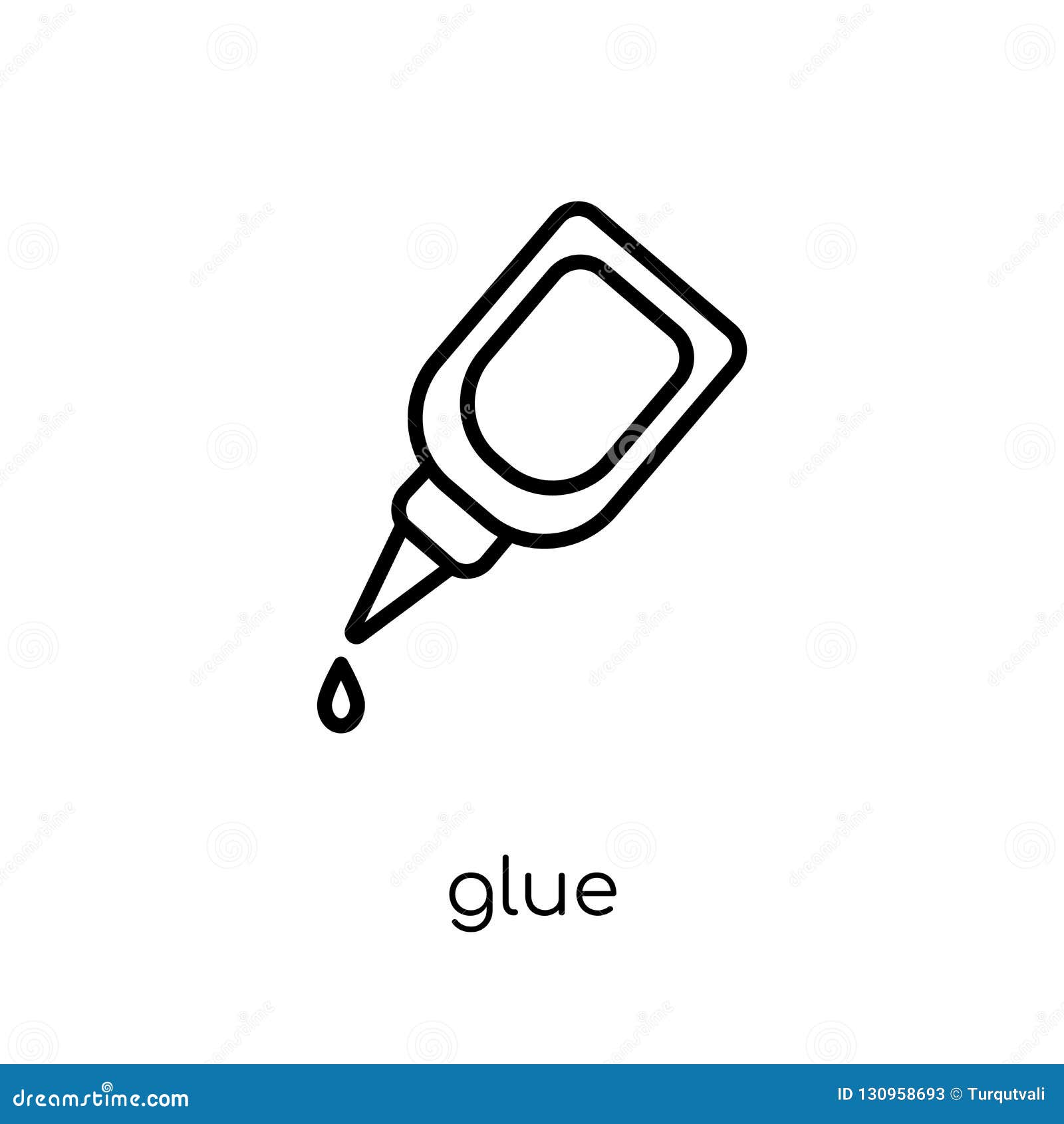 Glue icon from collection. stock vector. Illustration of container ...