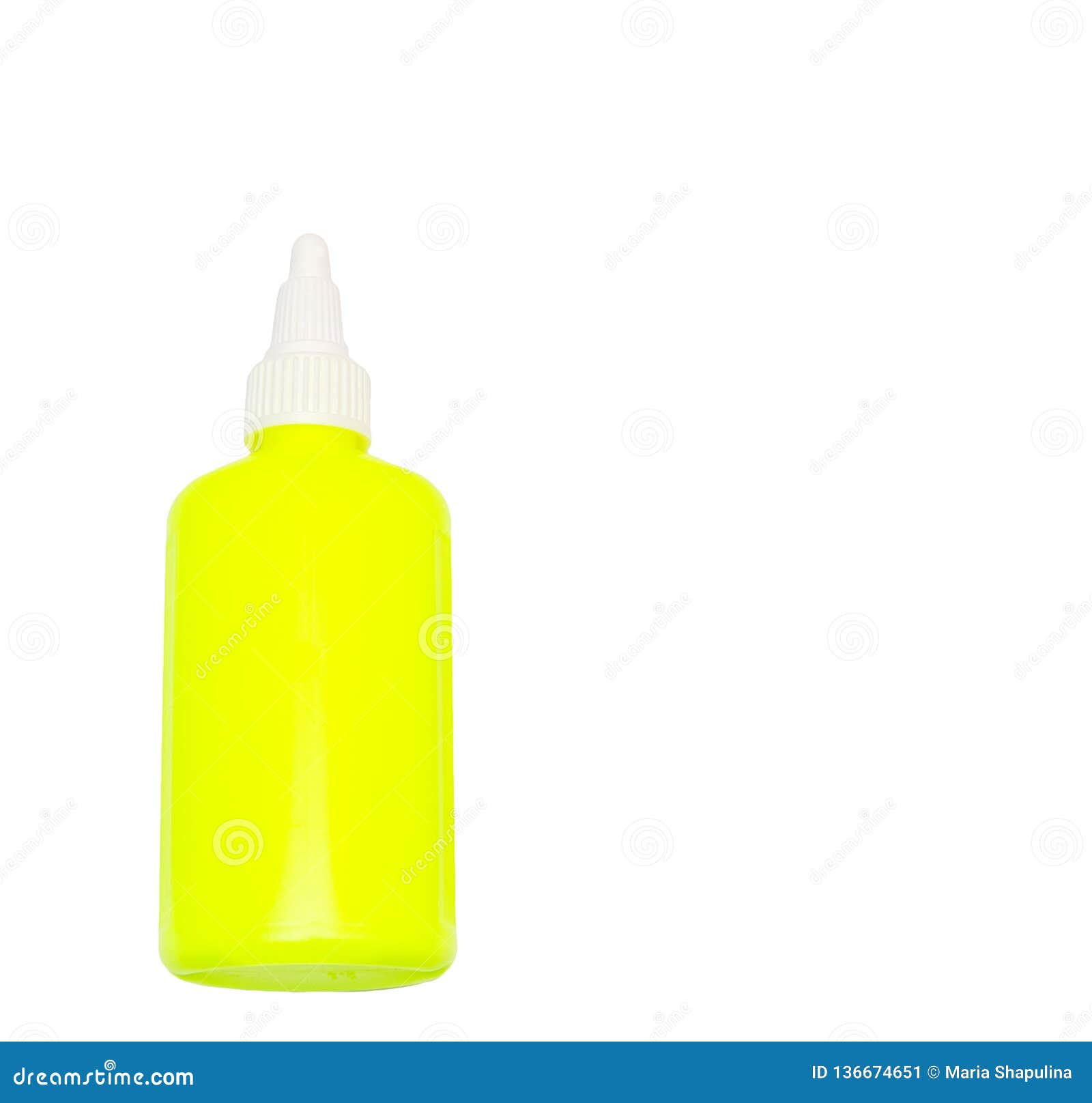 Glue Packaging on White Background Stock Image - Image of bottle ...